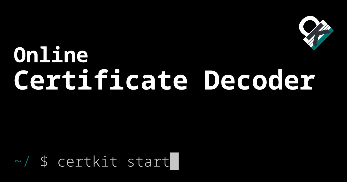 Online Certificate Decoder
